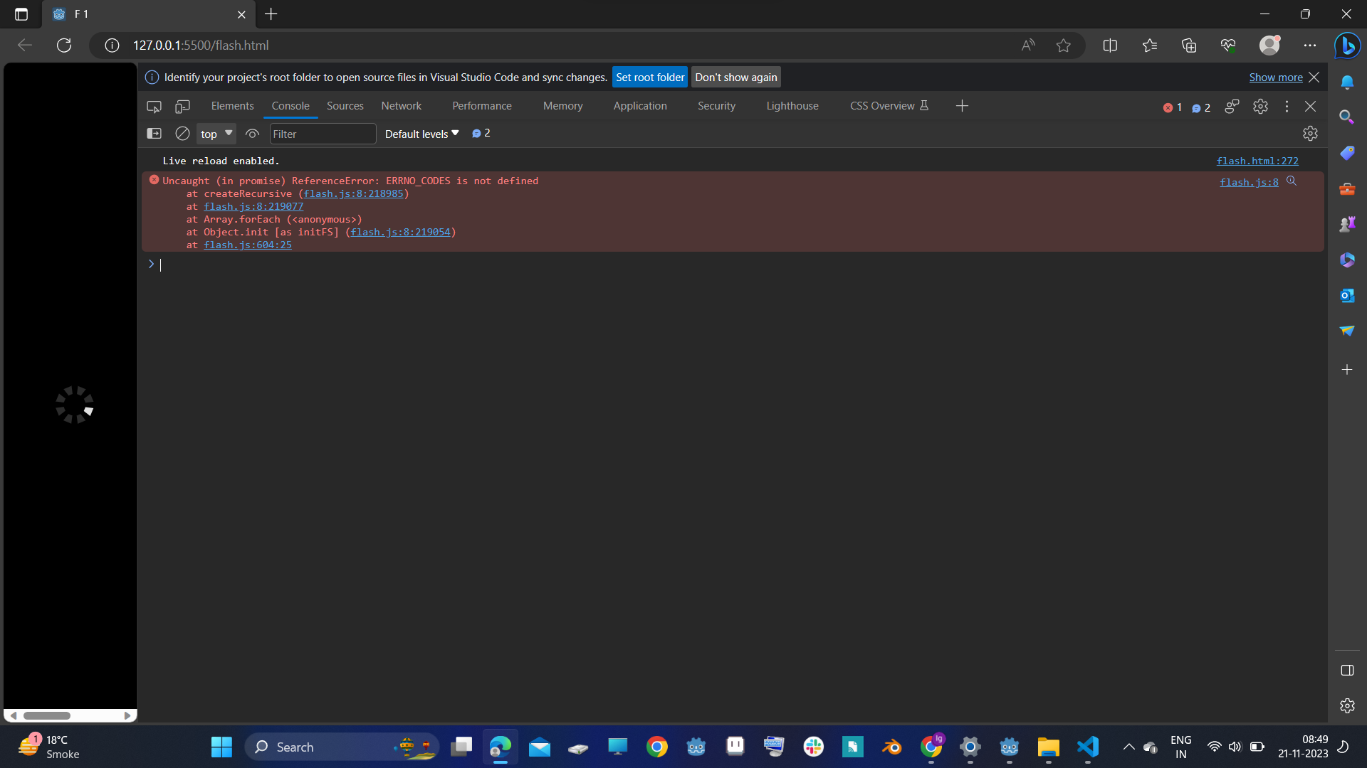 Godot Generating Export Templates For Web Gives An Console Error In