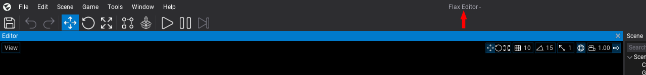 Editor: Include Engine Version in the Title Bar · Issue #1847 · FlaxEngine/FlaxEngine · GitHub