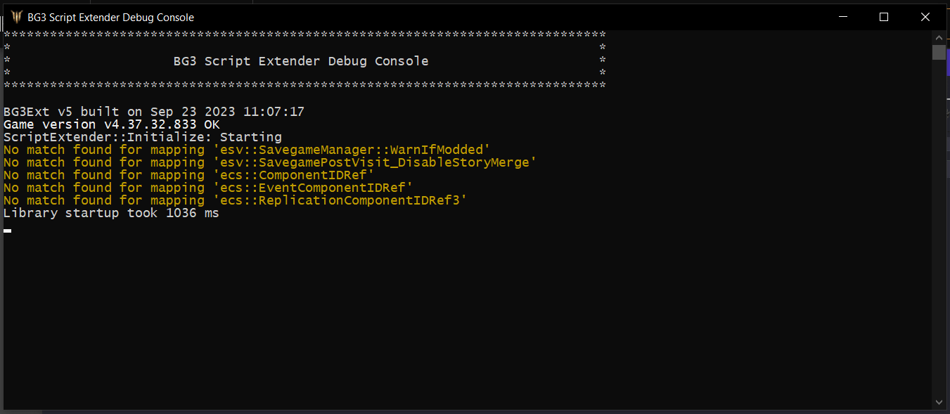 Console appears on launch but disappears on game launch · Issue #75 · Norbyte/bg3se · GitHub
