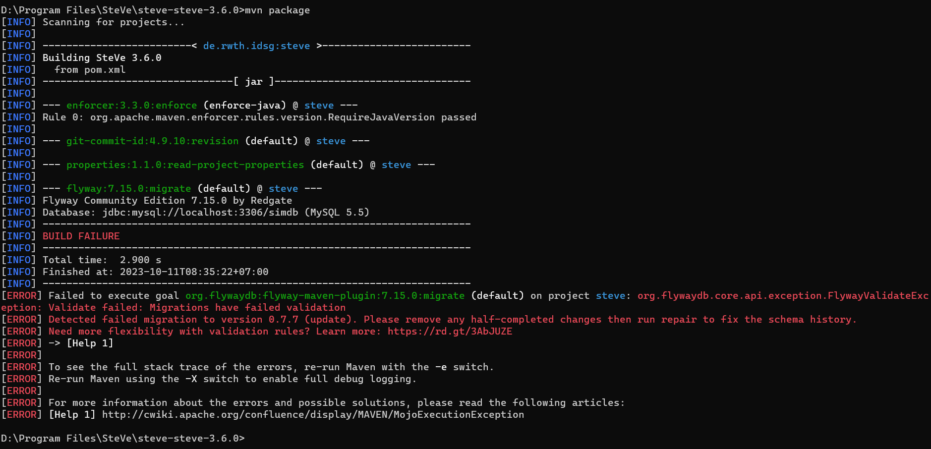 Can't build SteVe · Issue #1261 · steve-community/steve · GitHub