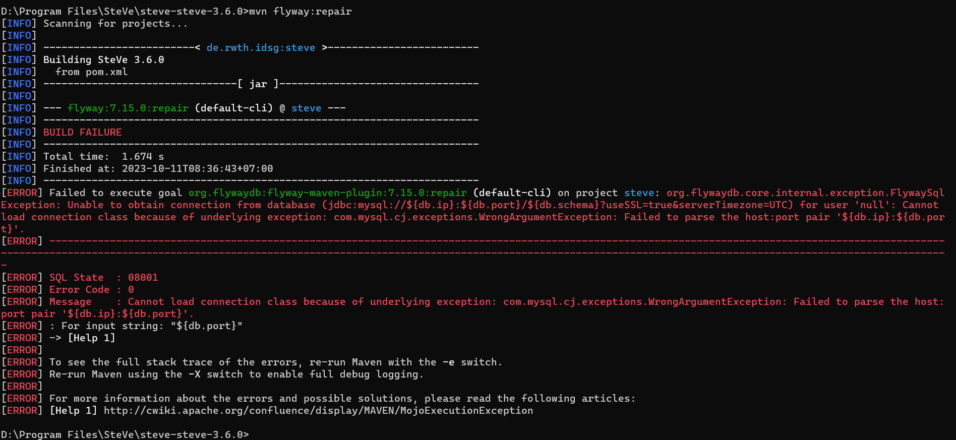 Can't build SteVe · Issue #1261 · steve-community/steve · GitHub