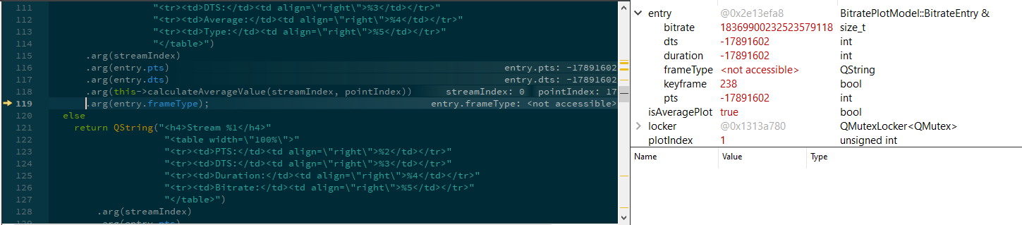 Crash on mouseover of packets in bitrate plot · Issue #390 · IENT/YUView · GitHub