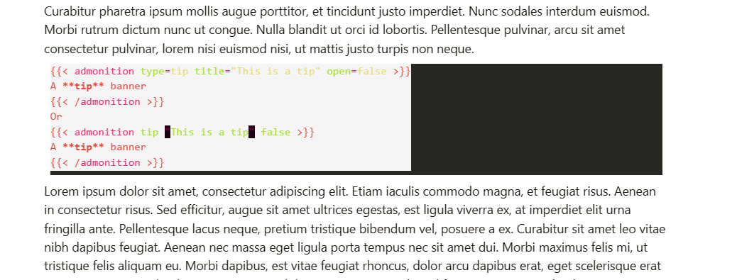 [FEATURE] Admonition for Code · Issue #1074 · HEIGE-PCloud/DoIt · GitHub