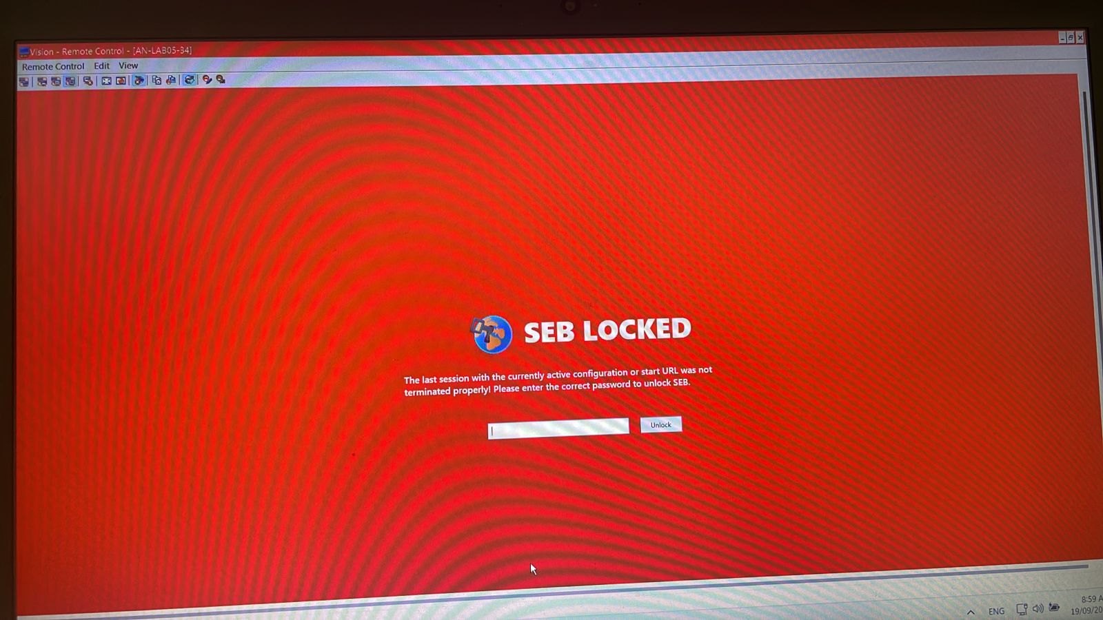 Seb Locked Error · Safeexambrowser Seb Win Refactoring · Discussion