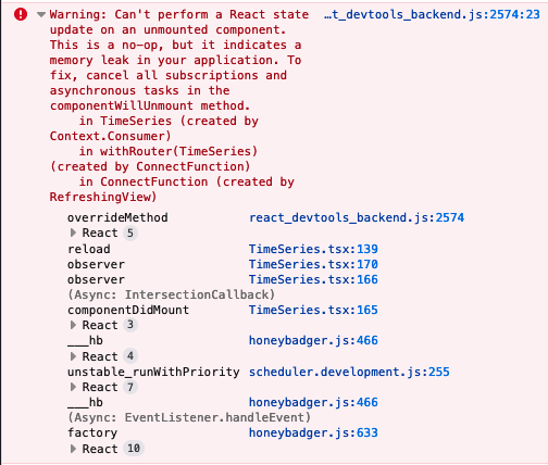 React Memory Leak: TimeSeries.tsx · Issue #2137 · influxdata/ui · GitHub
