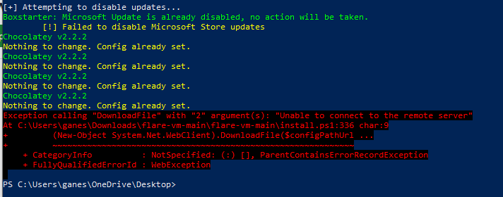 Powershell Error · Issue 489 · Mandiantflare Vm · Github 