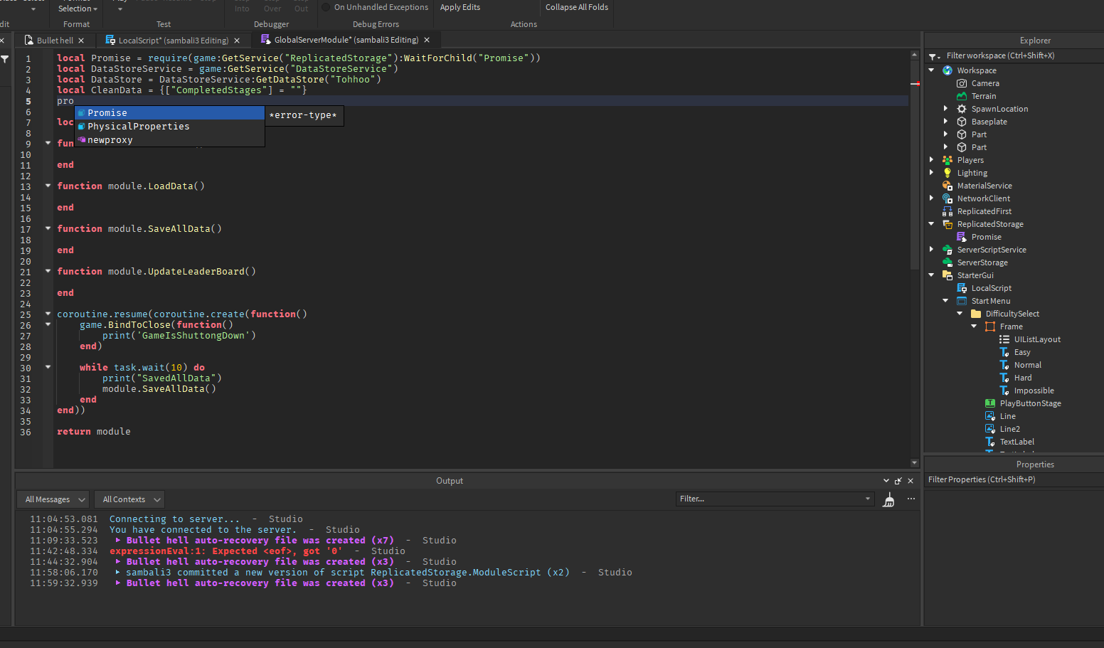 The auto-filling doesn't work? · Issue #95 · evaera/roblox-lua-promise ...