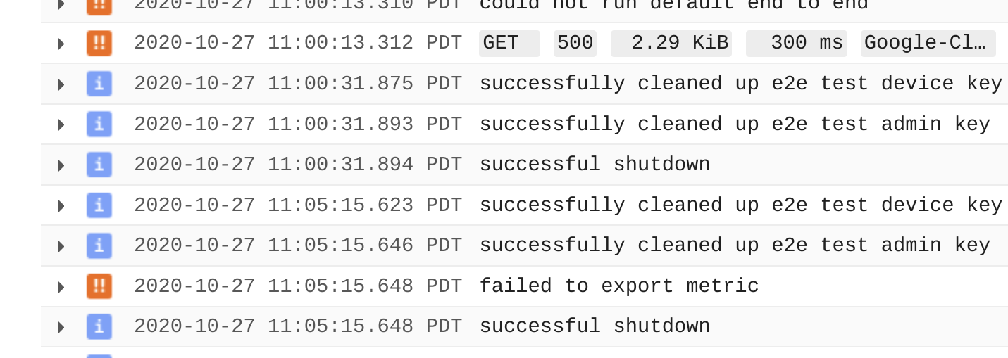 Container seem to exit ~immediately when SIGTERM is received · Issue #912 · google/exposure ...