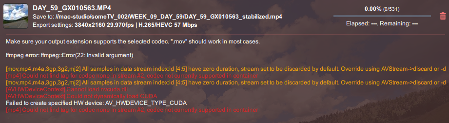 render cue will not render when preserve other tracks selected · Issue #736 · gyroflow/gyroflow ...