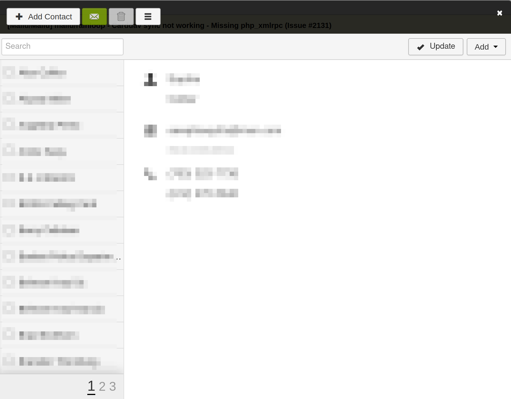 mailu/rainloop - Carddav sync not working - Missing php7-simplexml · Issue #2131 · Mailu/Mailu ...