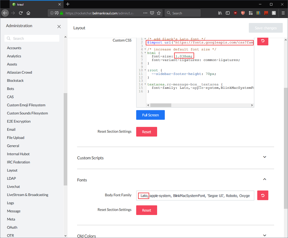 Custom font not used in user-card-message · Issue #12753 · RocketChat ...