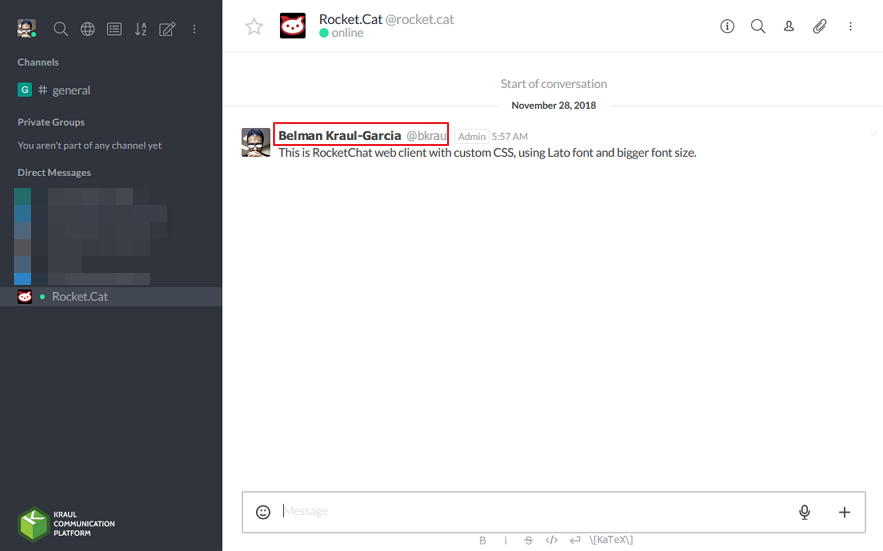 Custom font not used in user-card-message · Issue #12753 · RocketChat ...
