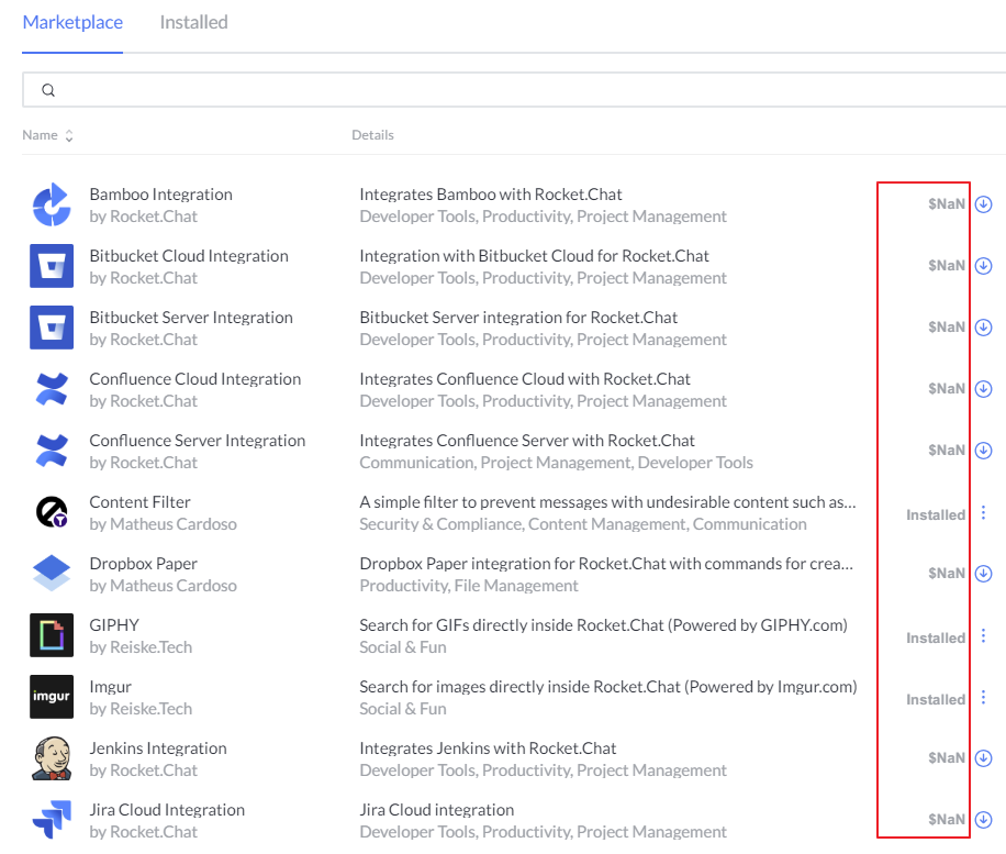 Apps system broken: imgur, giphy apps not returning results · Issue #13957 · RocketChat/Rocket ...