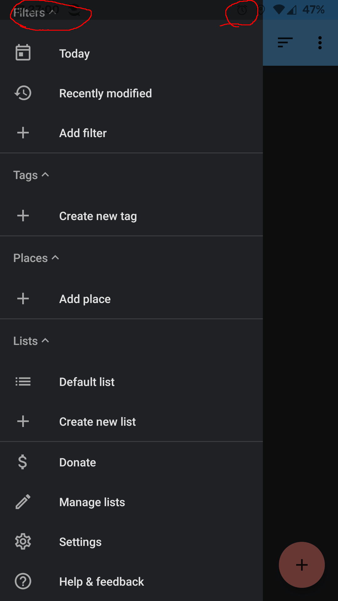 menu makes status bar invisible · Issue #1298 · tasks/tasks · GitHub