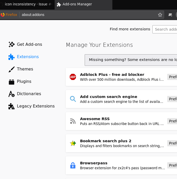 icon inconsistency · Issue #63 · browserpass/browserpass-extension · GitHub