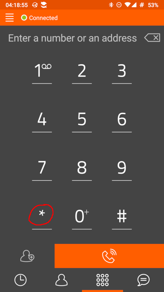 Asterisk Sign Is Rotated · Issue 890 · Belledonnecommunicationslinphone Android · Github
