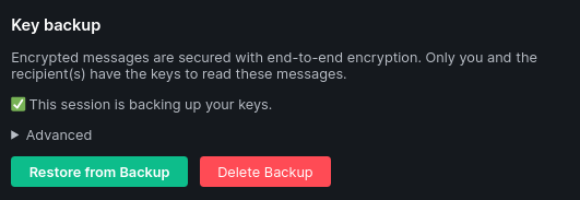 Key backup status · Issue #1816 · element-hq/element-android · GitHub
