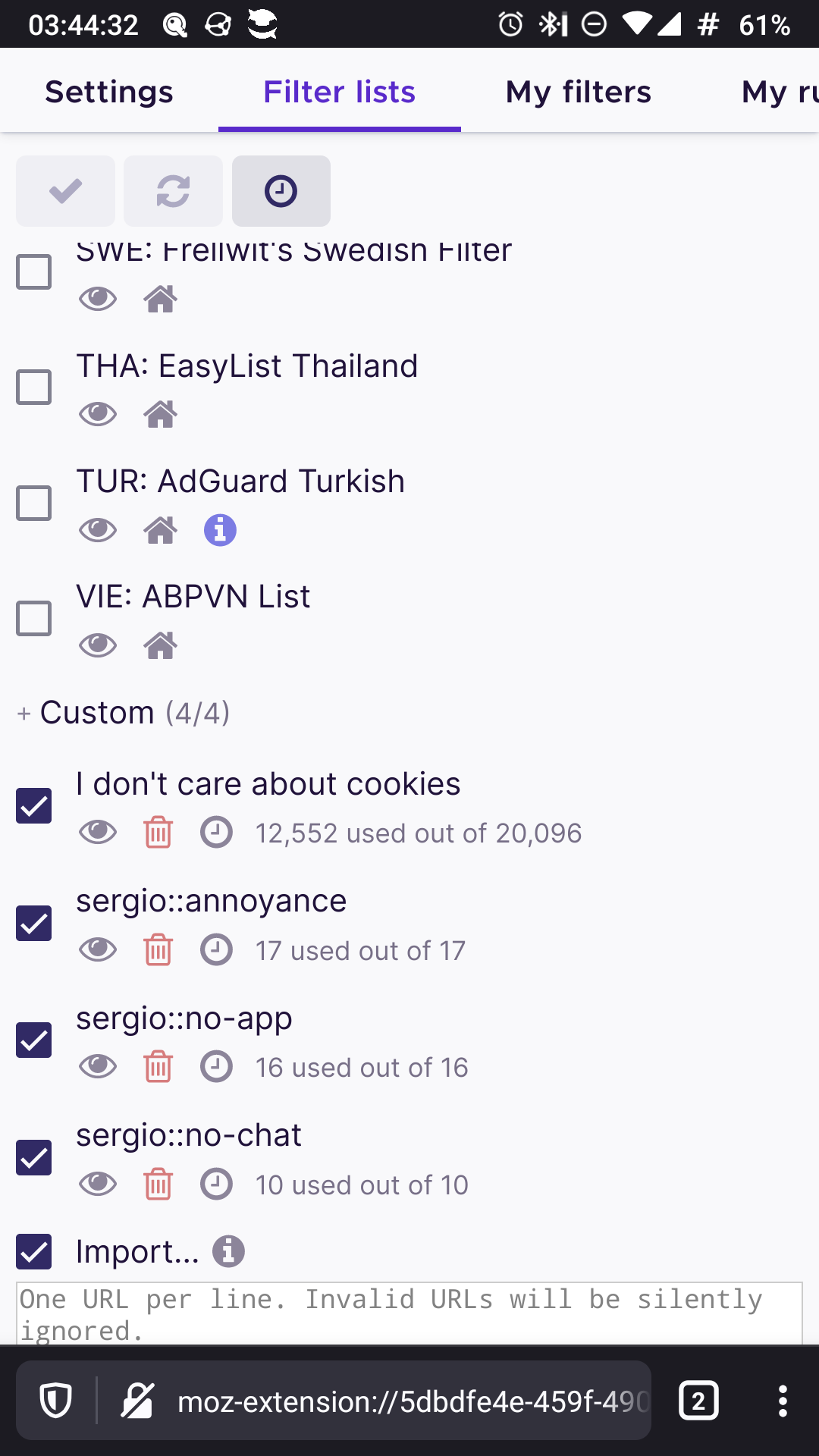 fenix import filed is not scrollable · Issue #1216 · uBlockOrigin/uBlock-issues · GitHub