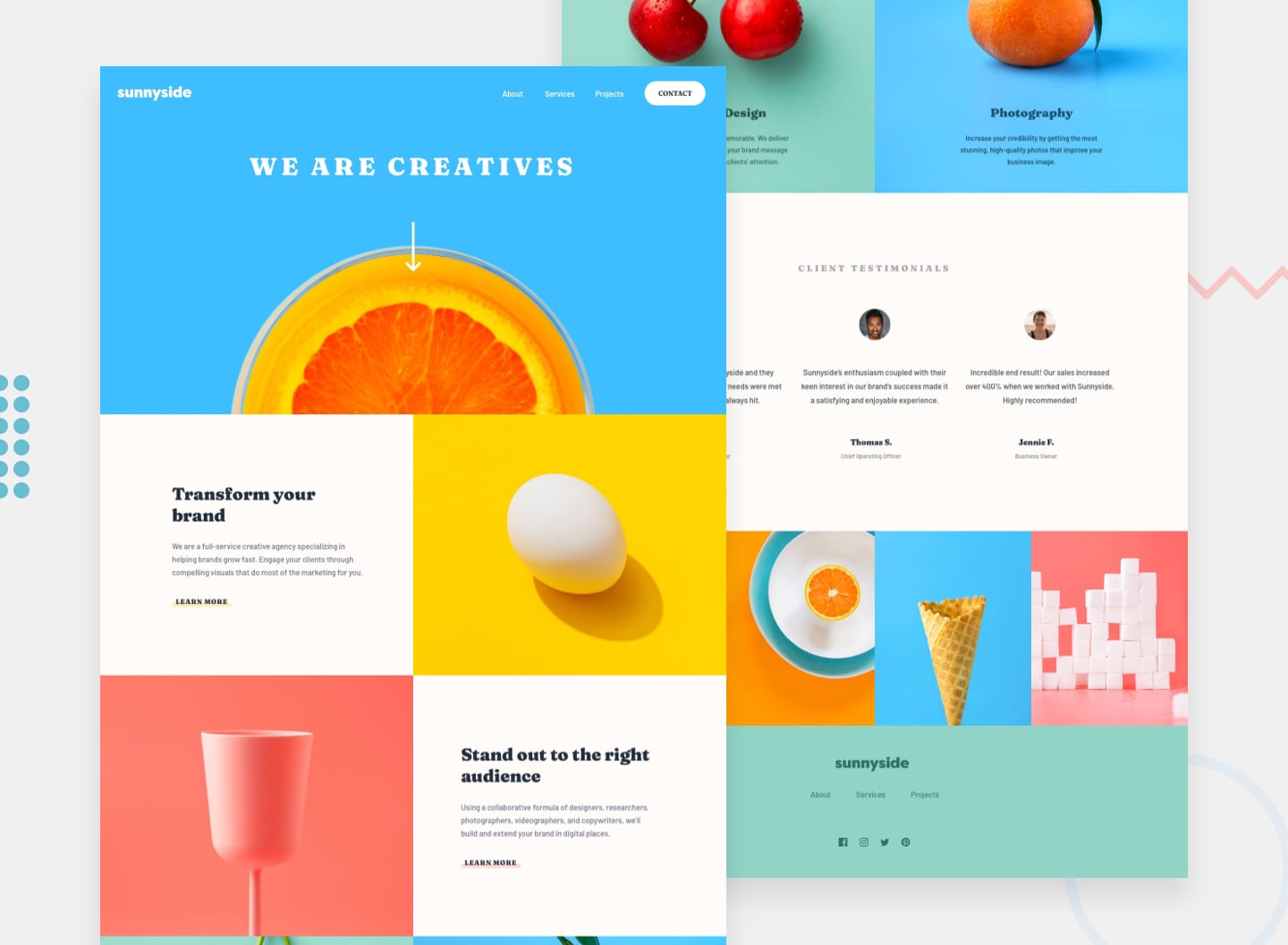 Github S Christophe Sunnyside Agency Landing Page