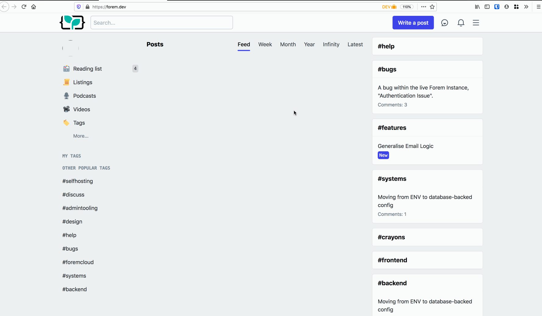 Forem.dev: bug with login · Issue #9935 · forem/forem · GitHub