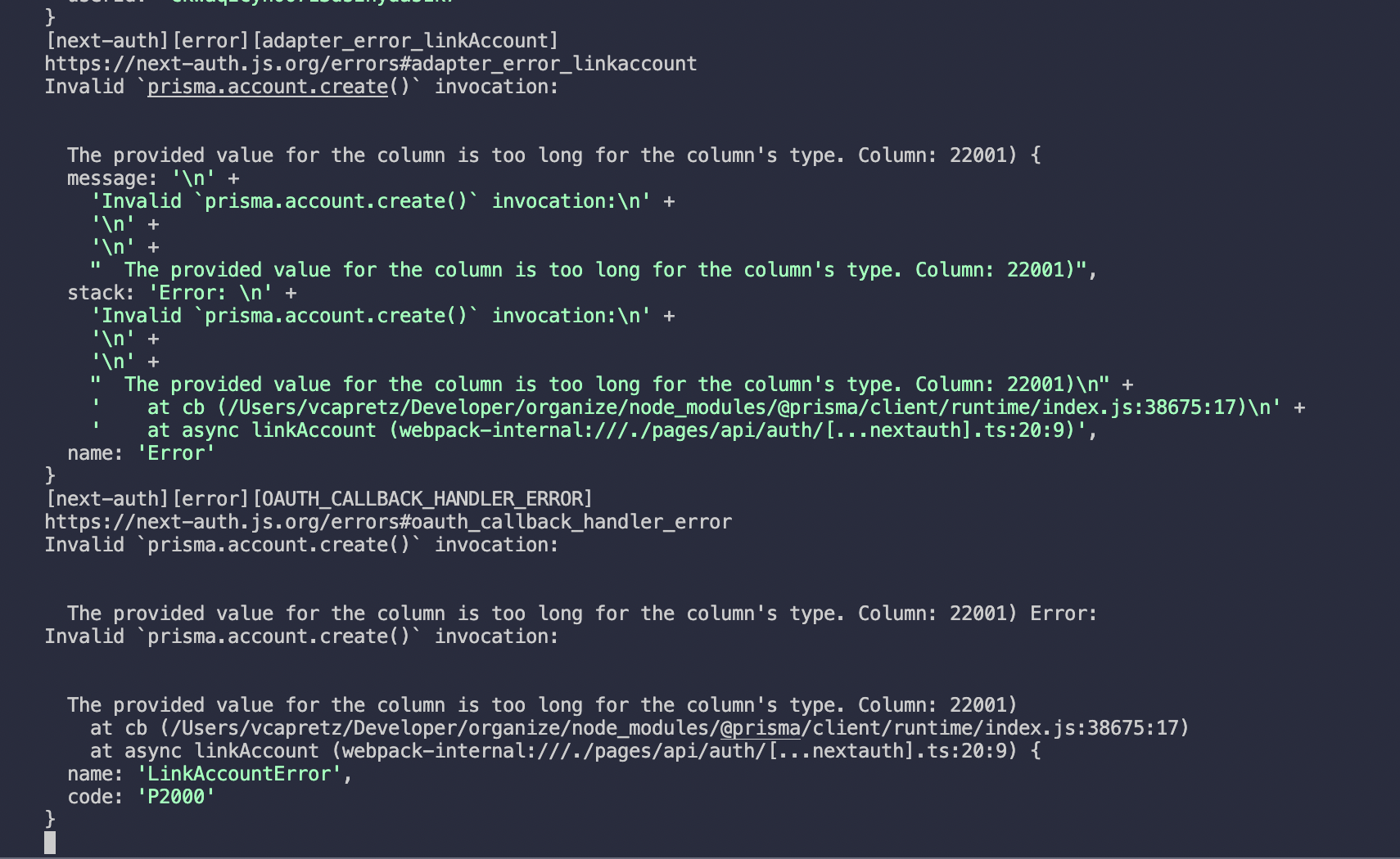 Value Is Too Long For Column Type Prisma Adapter Planetscale Mysql Db · Issue 3254 