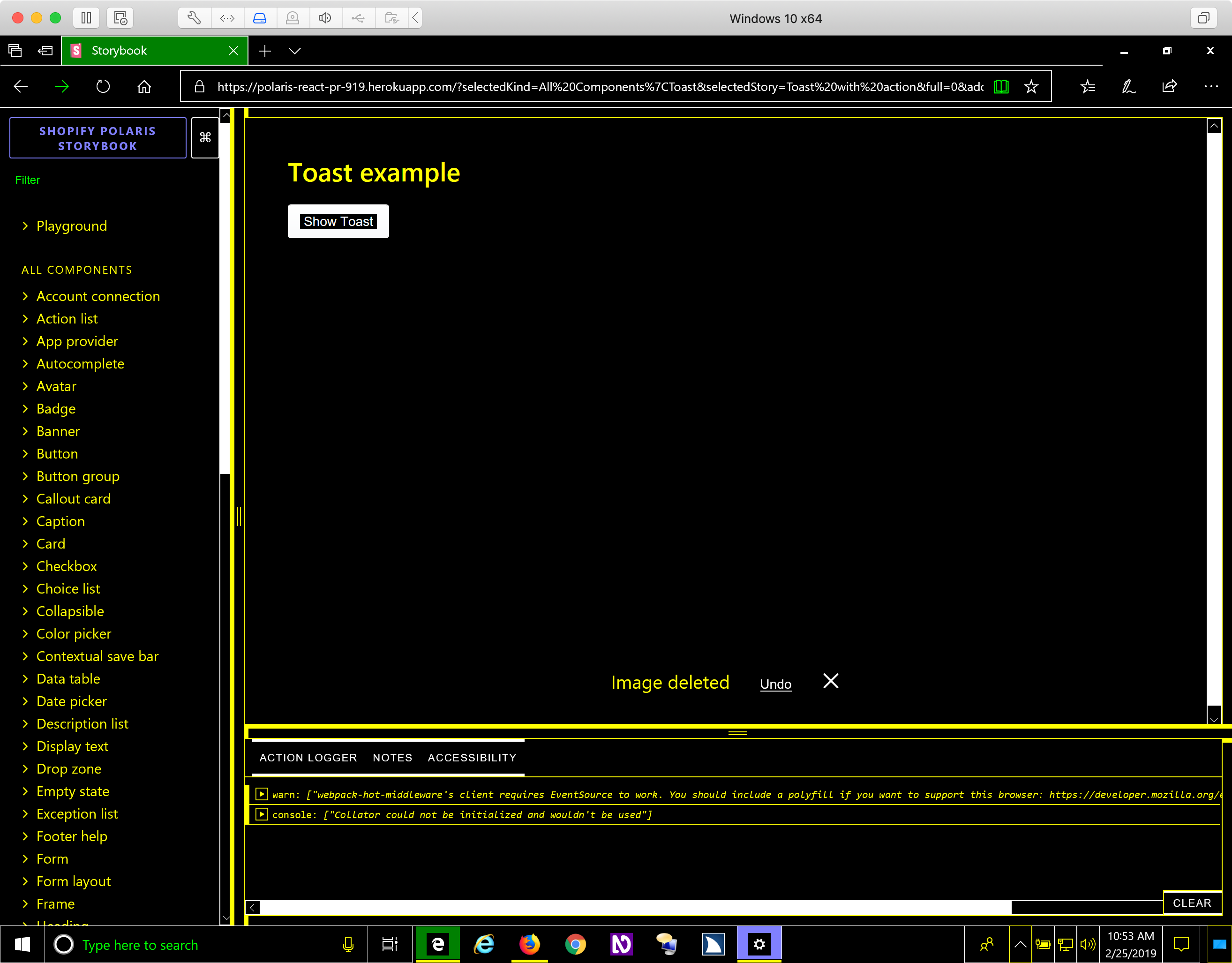 [a11y] Toast not clearly visible in High Contrast · Issue #1216 · Shopify/polaris · GitHub