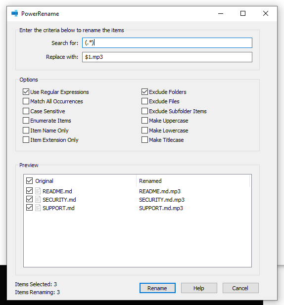Power Renamer search and replace issue · Issue #9569 · microsoft/PowerToys · GitHub