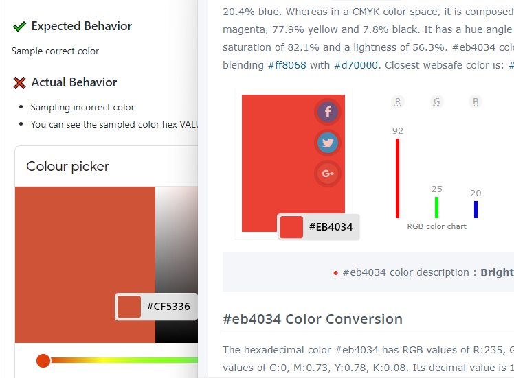 Color picker sampling incorrect color · Issue #12267 · microsoft ...