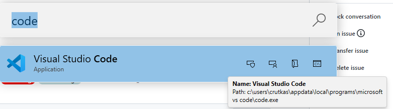 Powertoy Run cannot find Visual Studio Code on Win11 · Issue #21458 · microsoft/PowerToys · GitHub