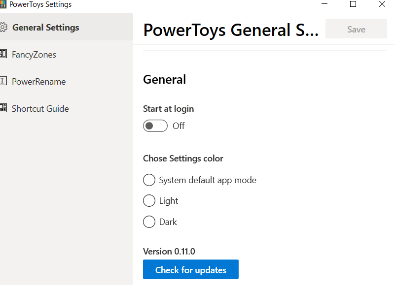 PT needs to have a unified theme selection · Issue #561 · microsoft/PowerToys · GitHub
