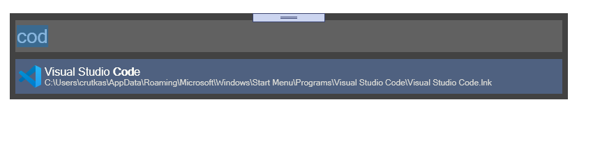 [launcher] - Typing "Code" on master doesn't result in Visual Studio ...