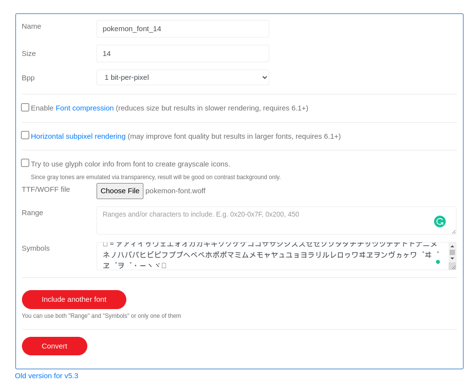 Adding multiple fonts · Issue #72 · lvgl/lv_font_conv · GitHub