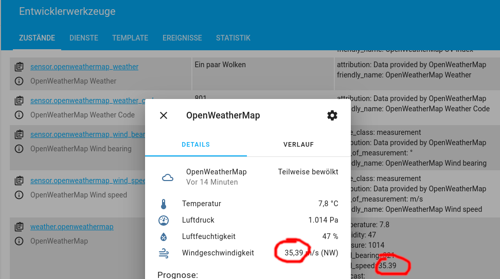 OpenWeathermap wind speed value incorrect · Issue #65232 · home-assistant/core · GitHub
