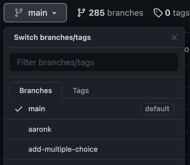 Show A Branch Prs Directly At The Dropdown List Inside A Repo Page · Community · Discussion