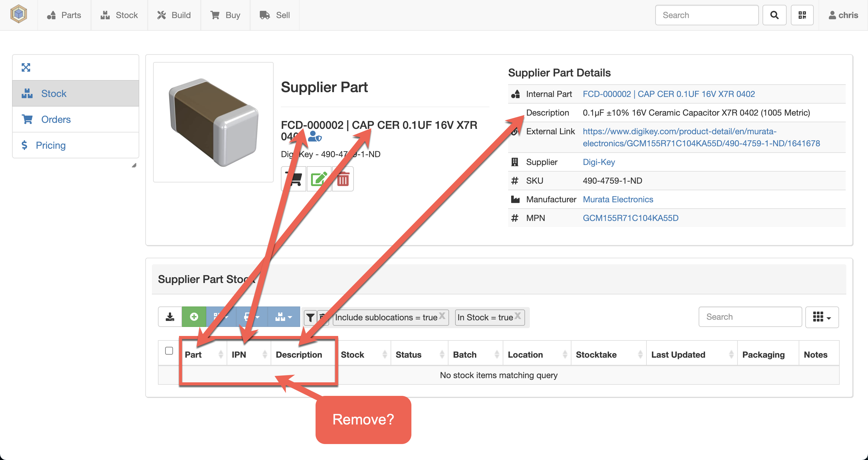 Remove Duplicate Columns From Part Tables Issue 1442 Inventree