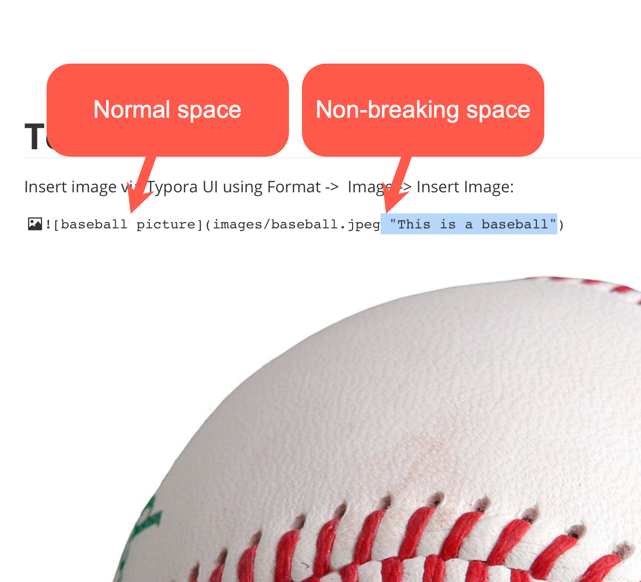 Optional Title For Image Links Uses No break Space Instead Of Space