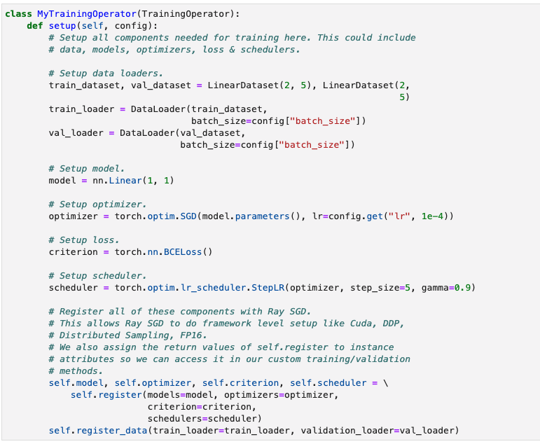 [sgd] Bug in Example code for RaySGD examples · Issue #18232 · ray ...