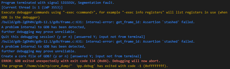 Tried Debug Core Dump In Vscode After Succesfull Debug In Wsl Terminal · Issue 11484
