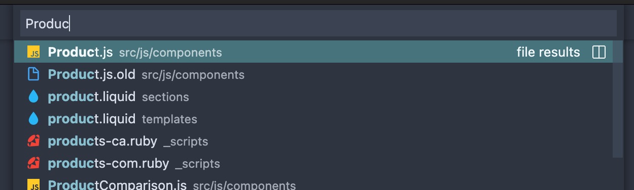 Color of Selected Search Text Same as BG in Quick Open · Issue #196 · nordtheme/visual-studio ...