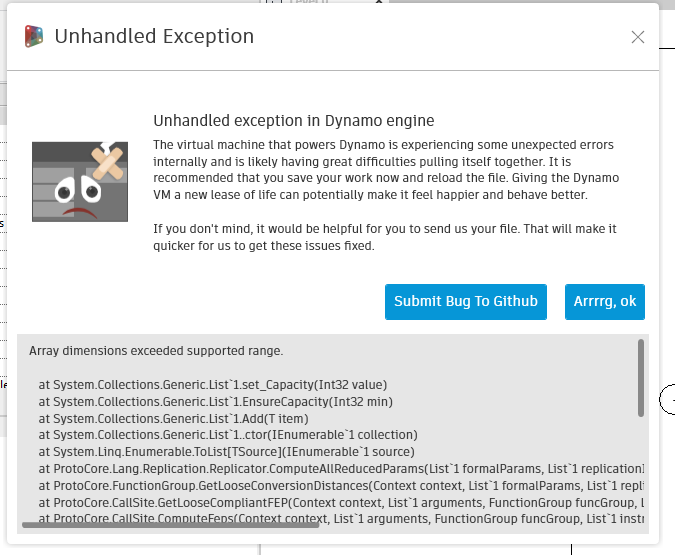 Crash Report From Dynamo 2 16 1 2727 · Issue 14476 · Dynamods Dynamo · Github
