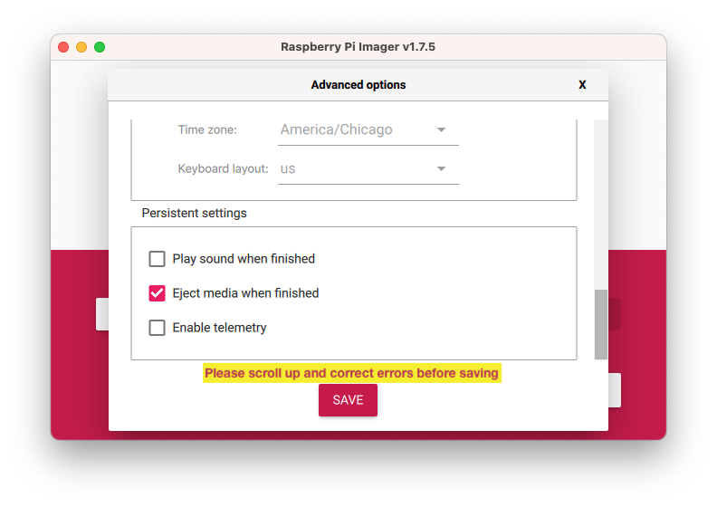 Suggested UX tweaks for Advanced Options · Issue #631 · raspberrypi/rpi-imager · GitHub