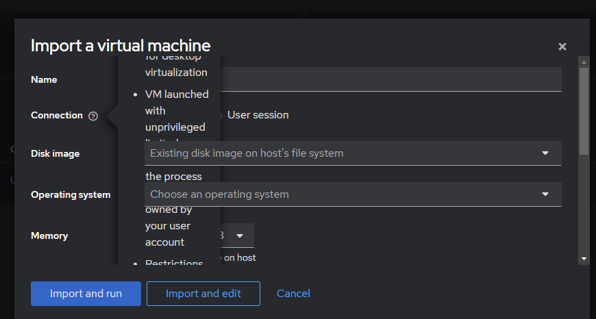 Popover Appears Underneath The Content In Import New Vm Modals · Issue 1151 · Cockpit Project