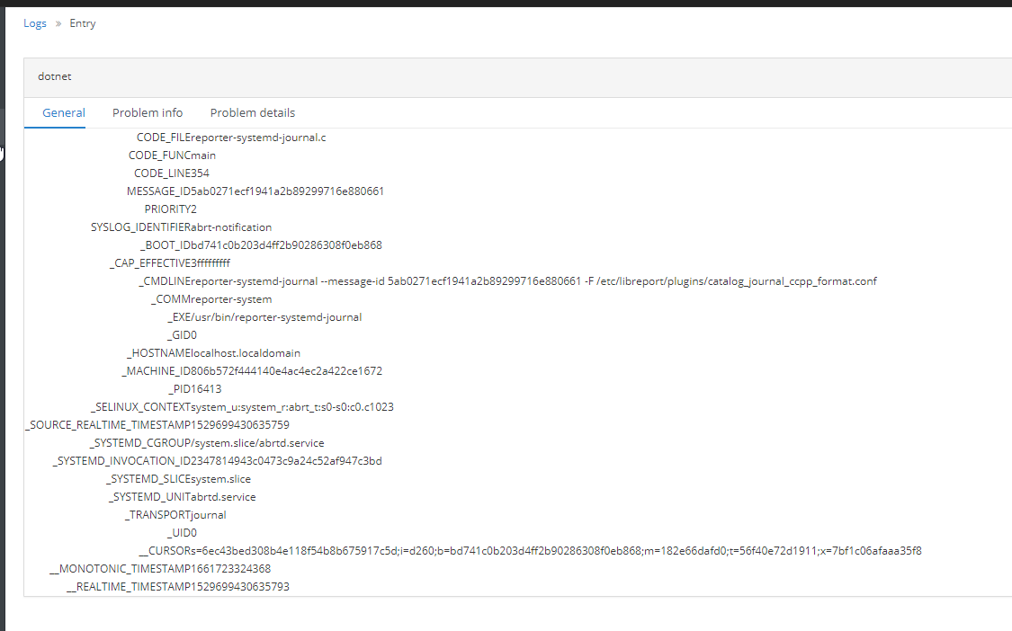 Logs Entry UI Spacing · Issue #9481 · cockpit-project/cockpit · GitHub