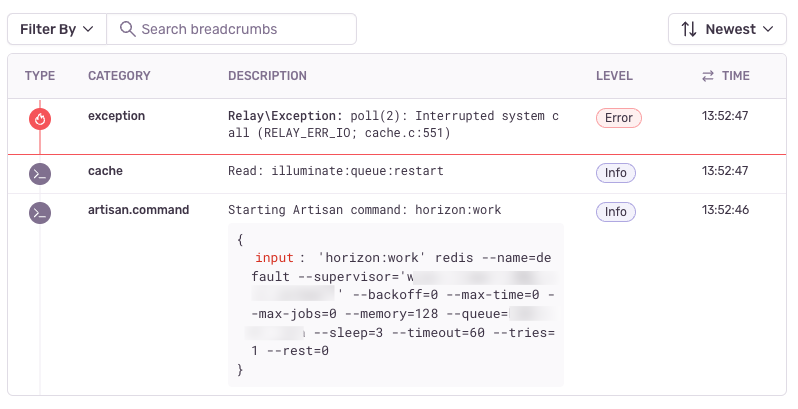 Interrupted system call (RELAY_ERR_IO) · Issue #74 · cachewerk/relay · GitHub