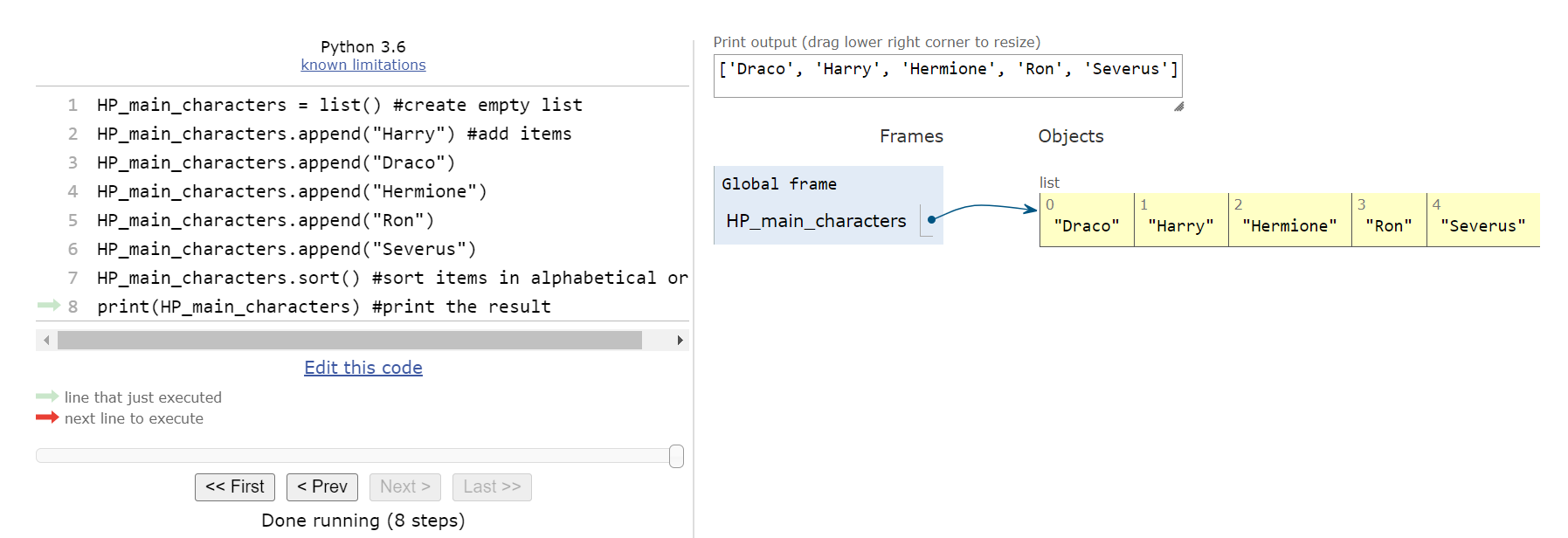 Lecture "Organising information: ordered structures", exercise 1 ...