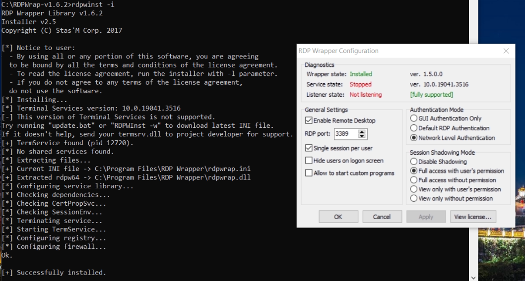 10.0.19041.3516 · Issue #2346 · stascorp/rdpwrap · GitHub
