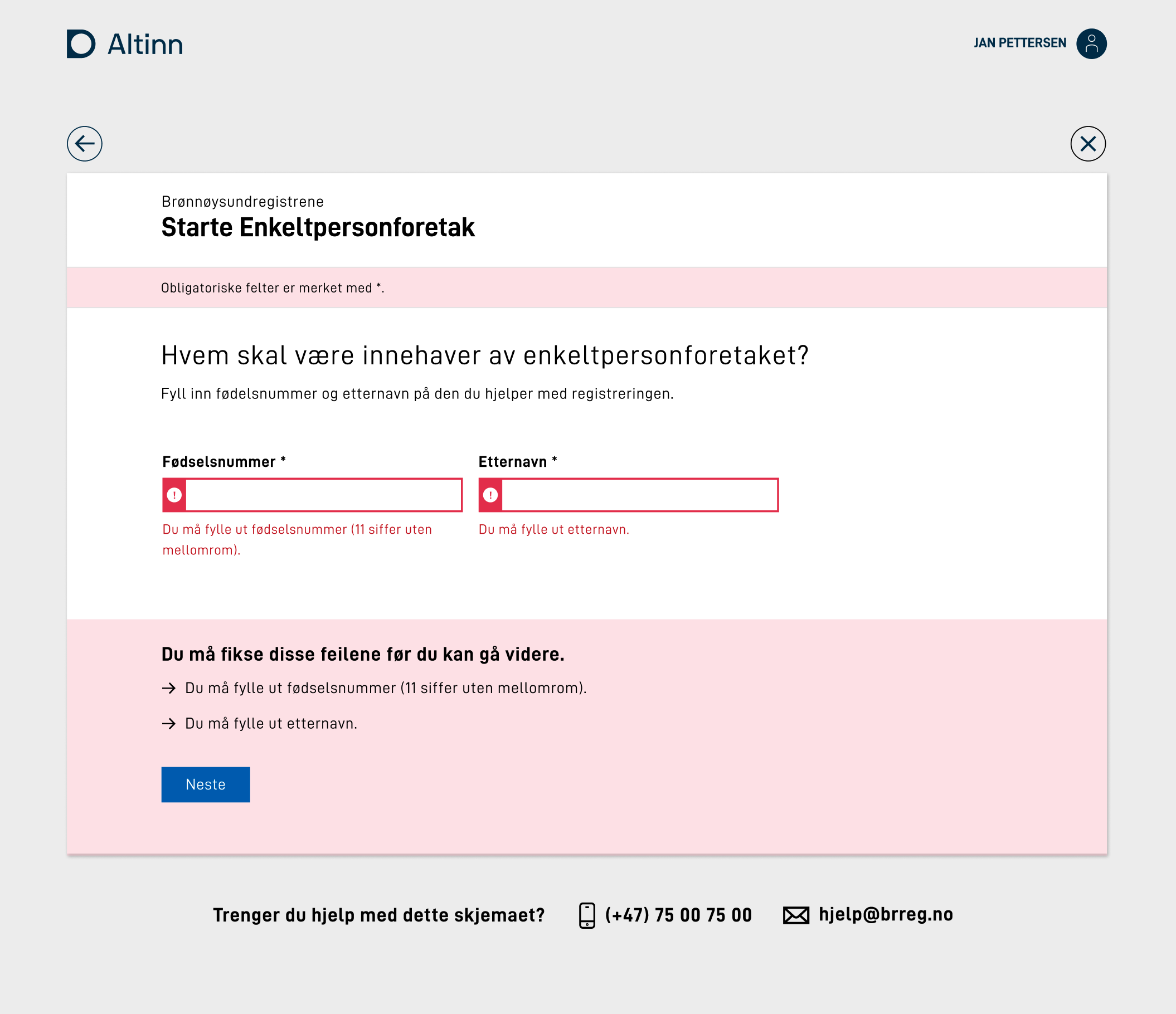 Validation: Present better error messages for required fields · Issue #130 · Altinn/app-frontend ...