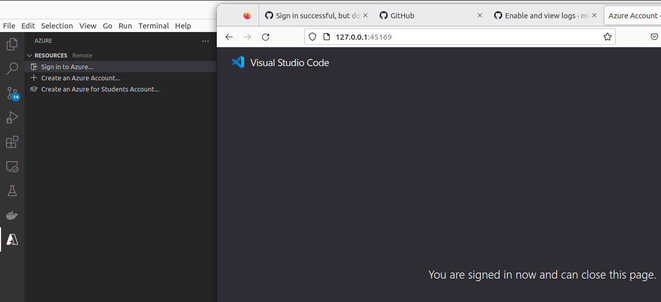 Sign in successful, but doesn't progress to show Resources · Issue #861 ...
