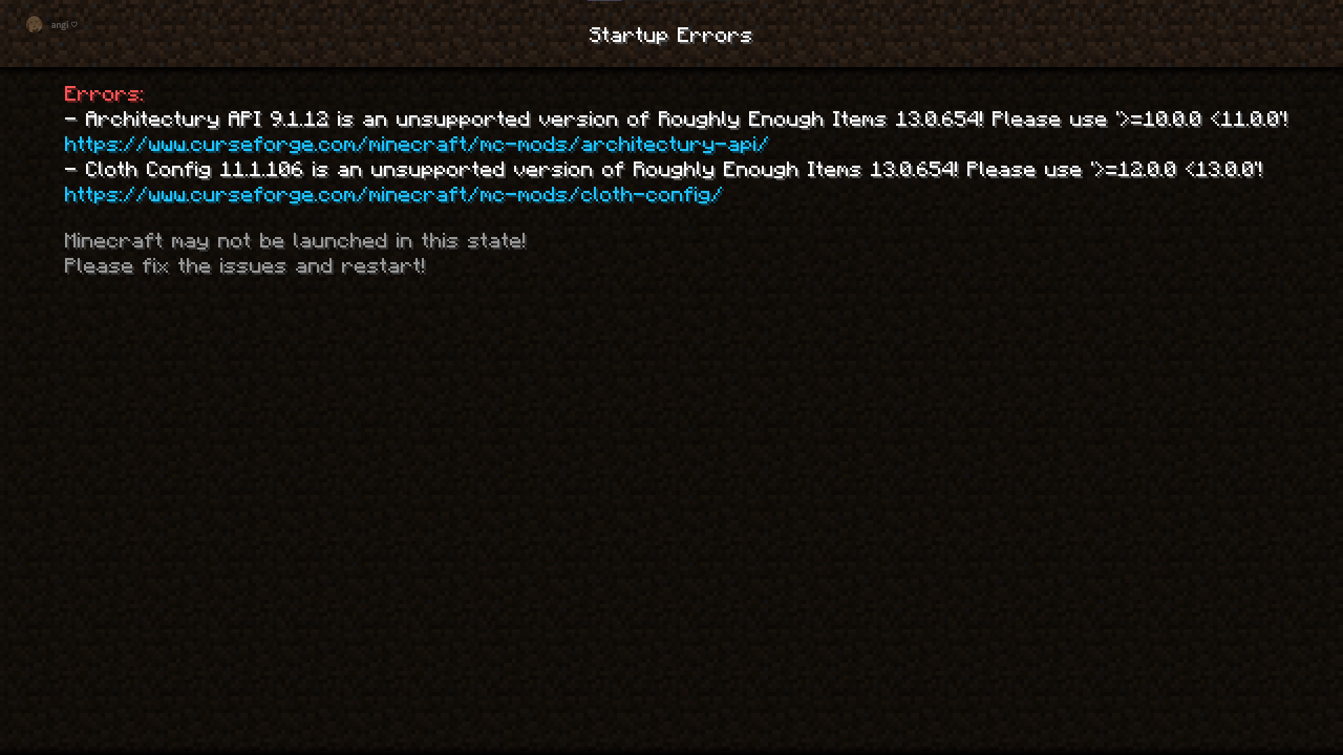 it gives me a startup error [fabric 1.20.1] better minecraft modpack · Issue #438 · architectury ...