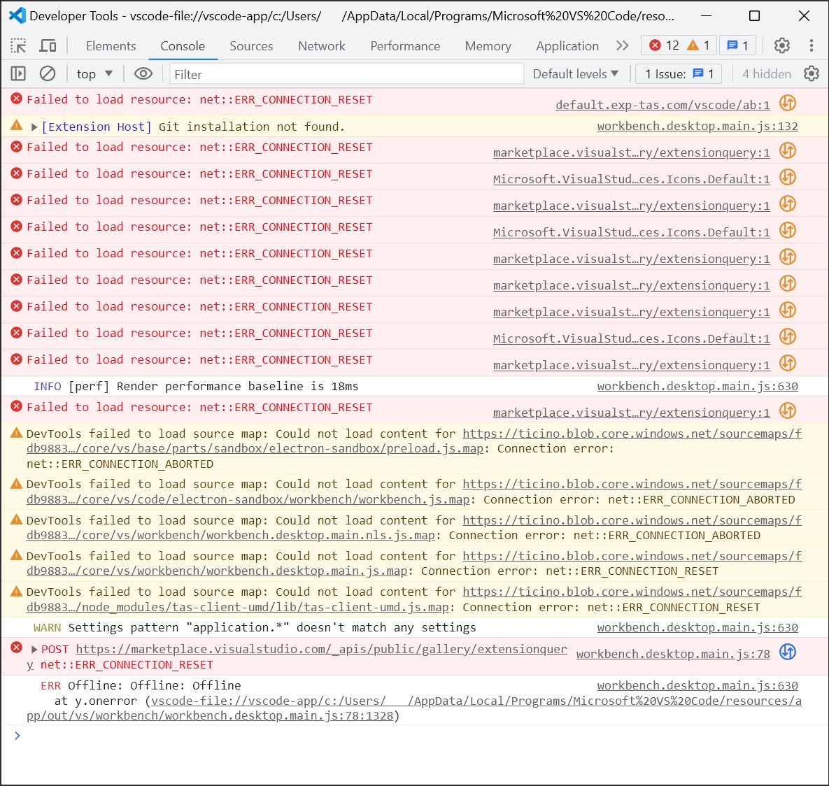 Settings pane is blank unless reload the window · Issue #194579 · microsoft/vscode · GitHub